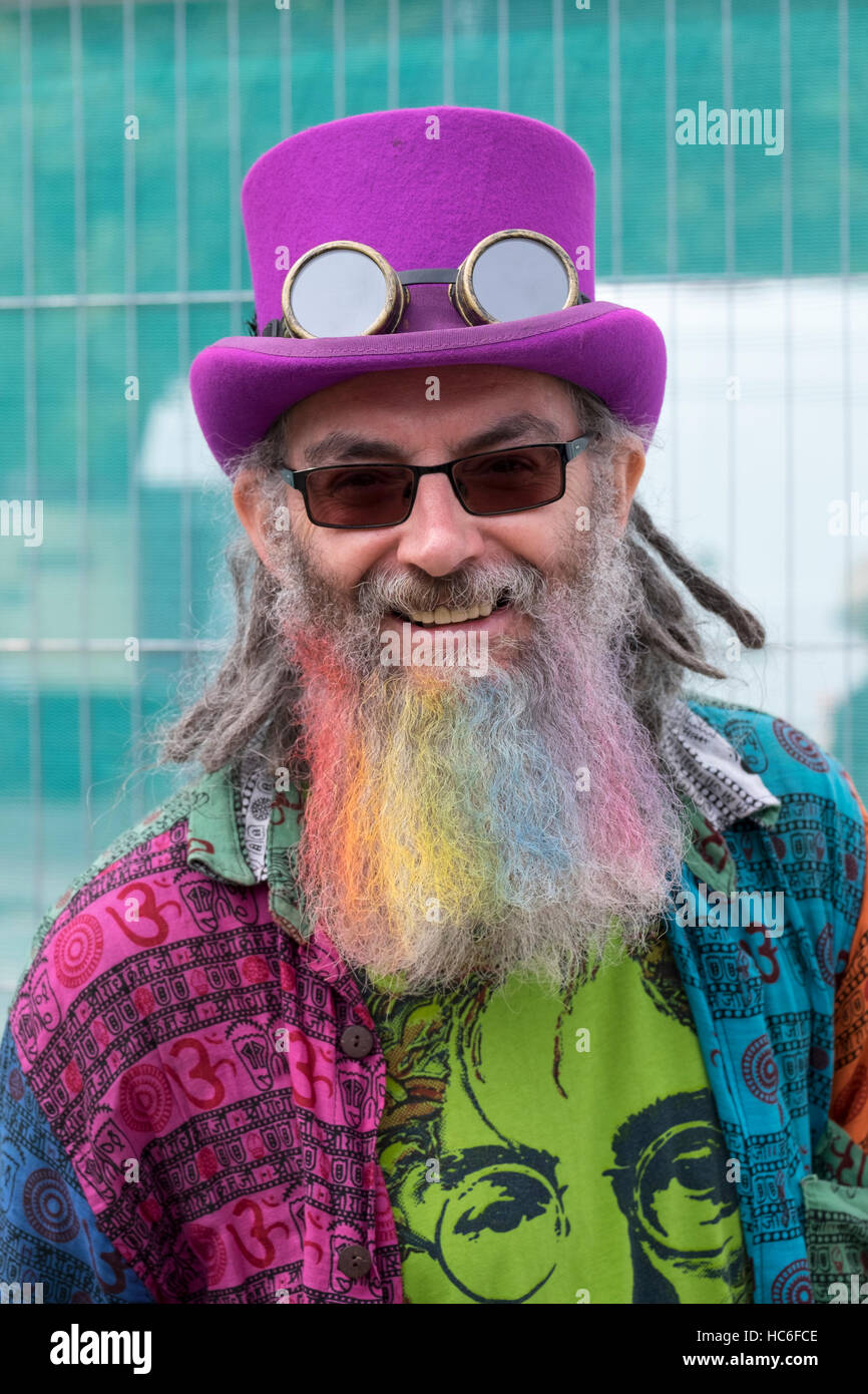 Colorful Man at Pride Stock Photo - Alamy