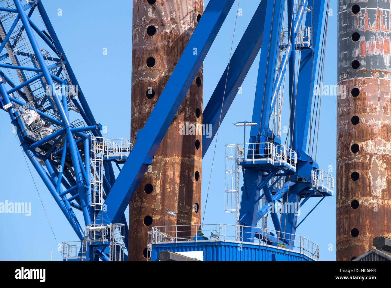 Cammell Laird Large Crane Stock Photo - Alamy