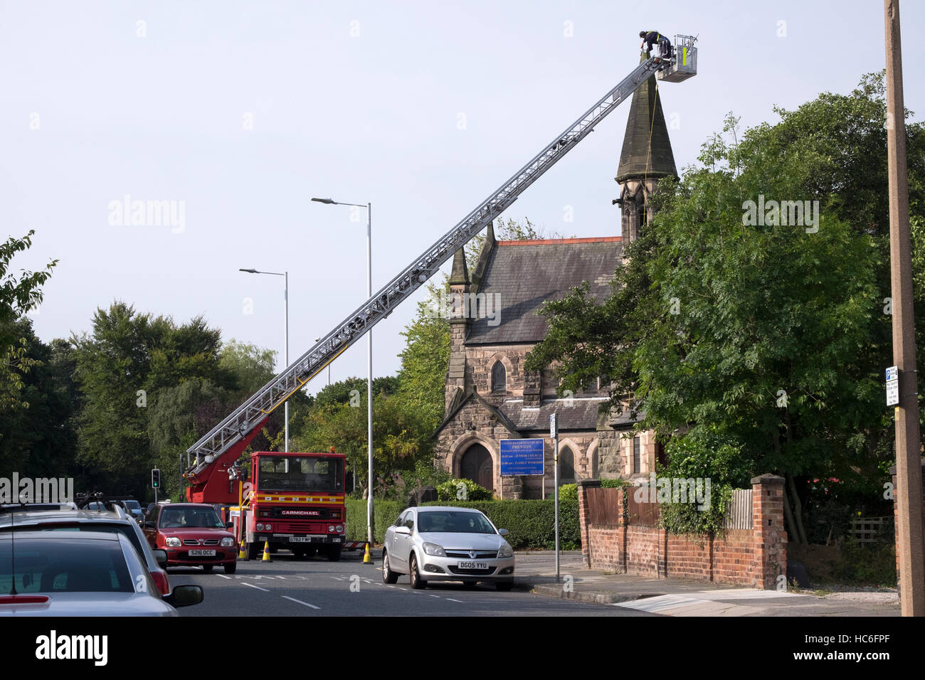 Fire Service Hydraulic Arial Platform Stock Photo - Alamy