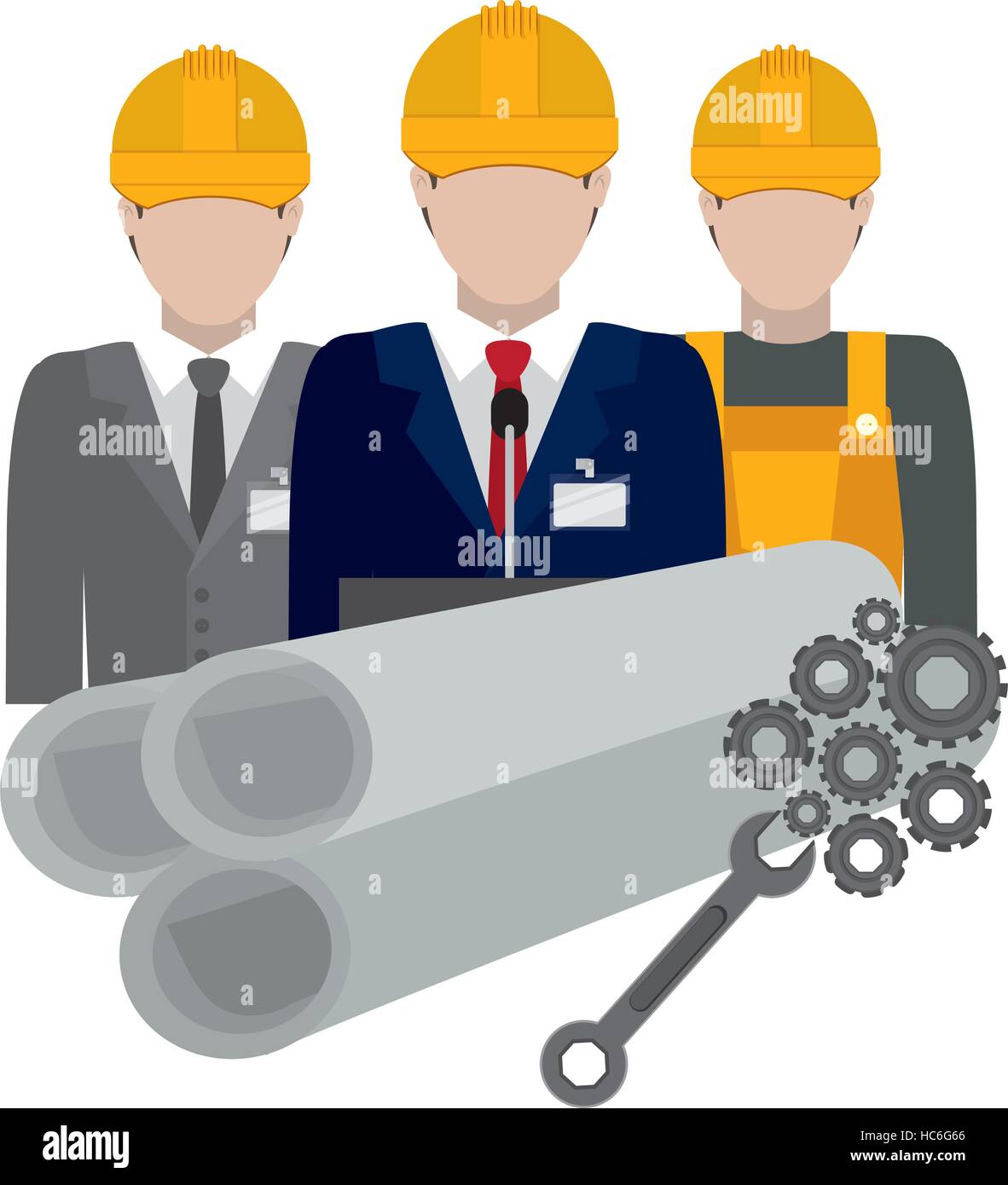 Isolated architect and constructer design Stock Vector Image & Art - Alamy