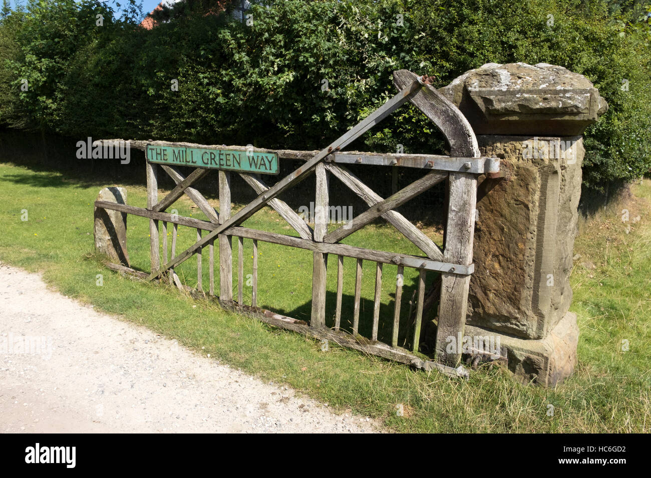 Old Wooden Gate Stock Photo - Alamy