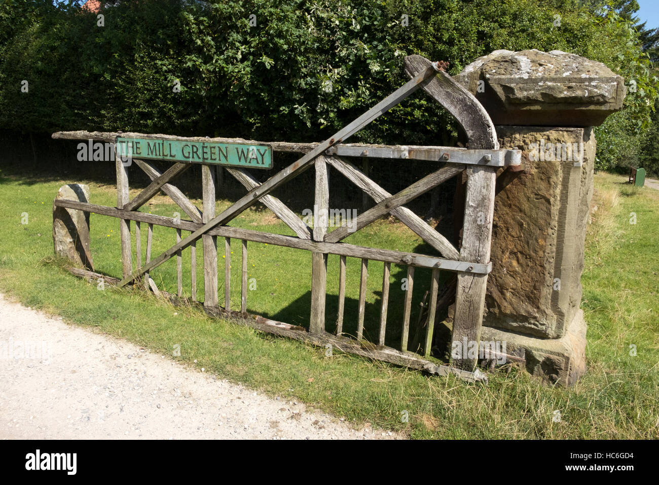 Old Wooden Gate Stock Photo - Alamy