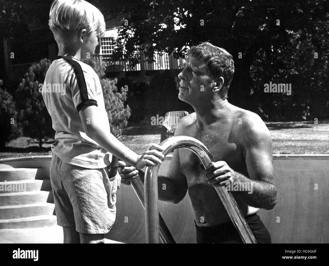 THE SWIMMER, Michael Kearney, Burt Lancaster, 1968 Stock Photo - Alamy