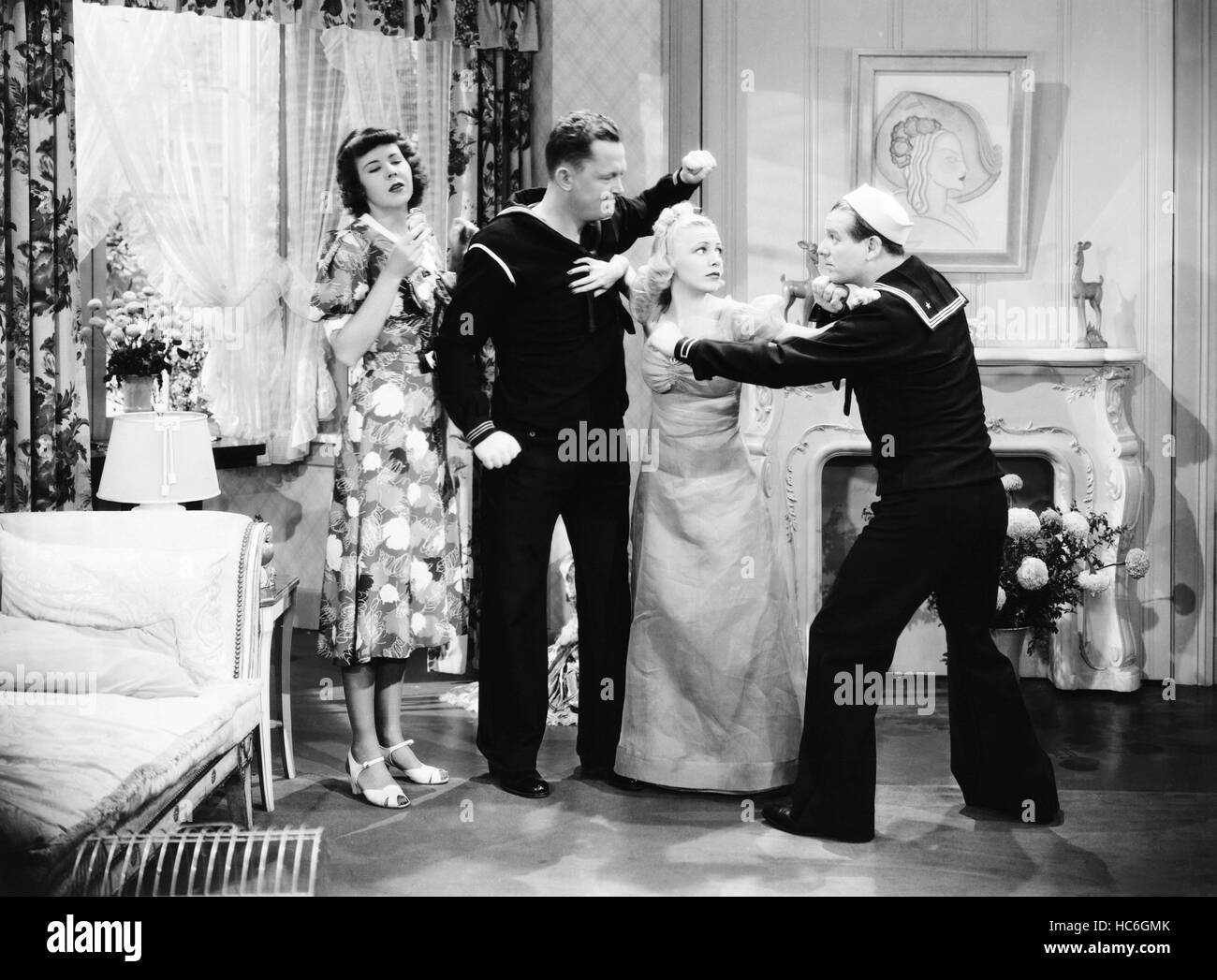 SWING IT, SAILOR!, from left: Mary Treen, Ray Mayer, Isabel Jewell ...