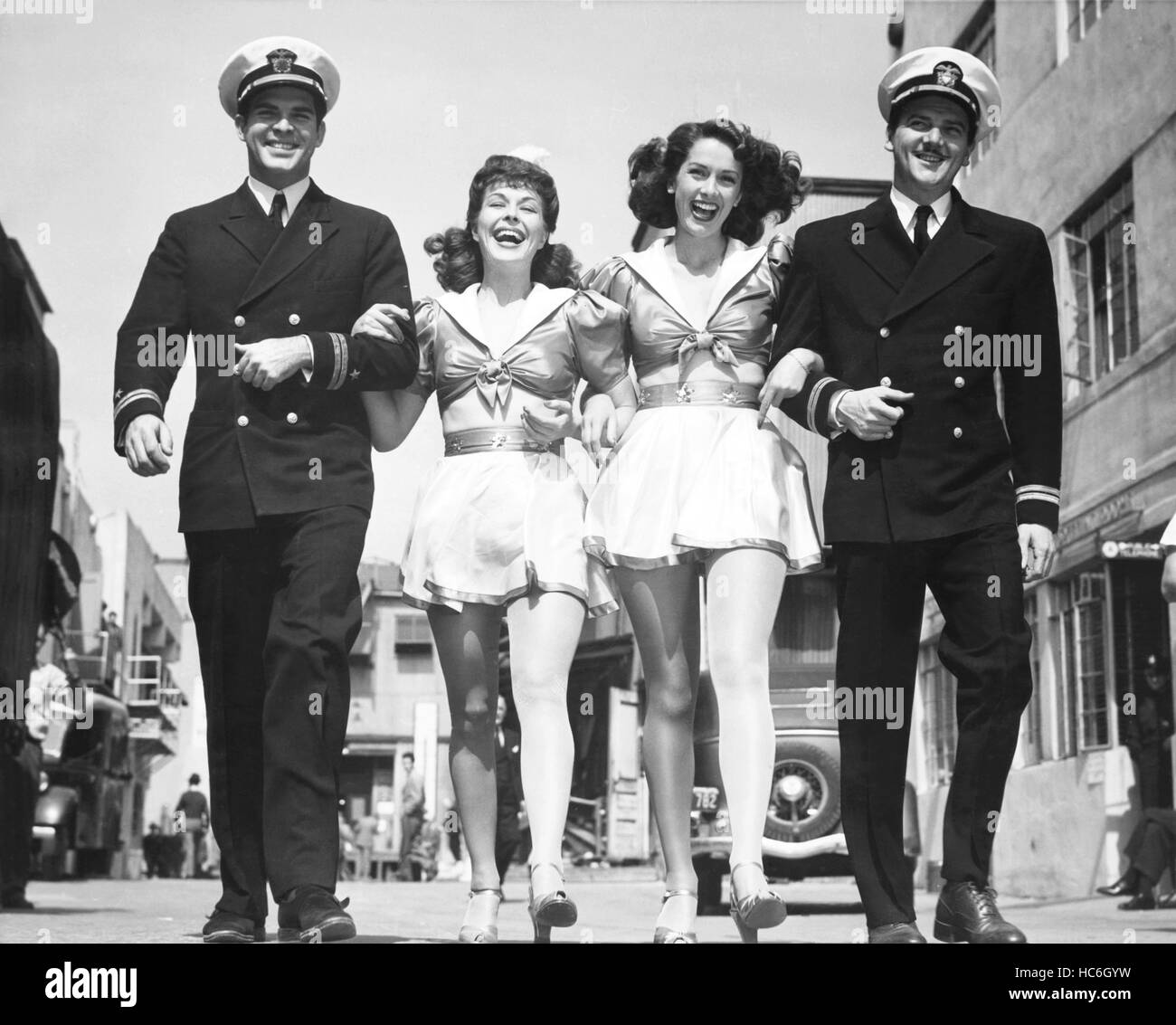 SWEETHEART OF THE FLEET, cast members, from left, William Wright, Joan ...