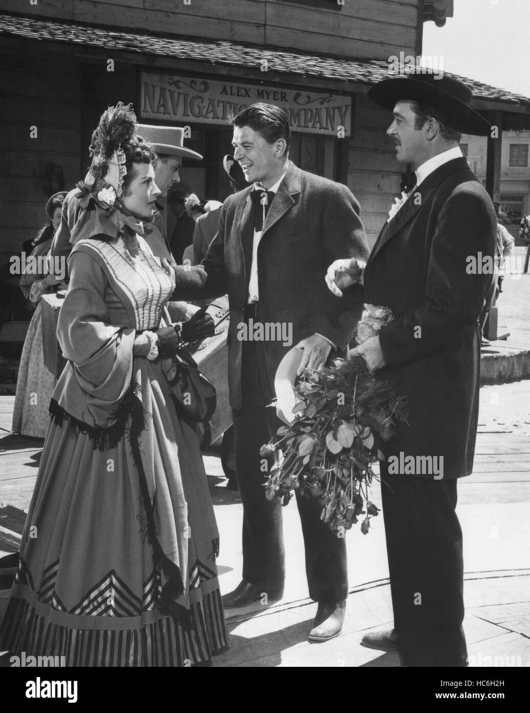 TENNESSEE'S PARTNER, from left: Coleen Gray, Ronald Reagan, John Payne ...