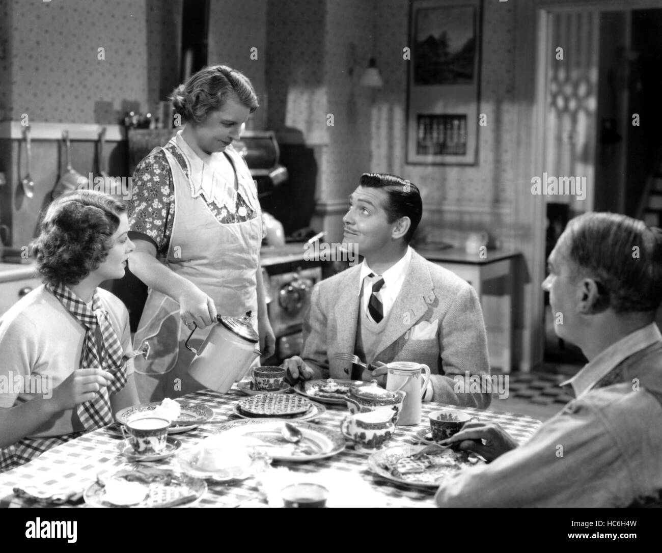 TEST PILOT, Myrna Loy, Claudia Coleman, Clark Gable, Arthur Aylesworth ...