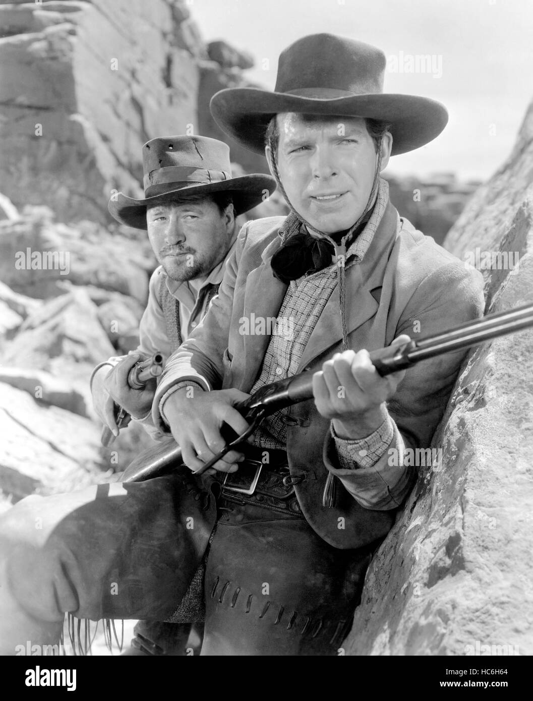 THE TEXAS RANGERS, Jack Oakie, Fred MacMurray, 1936 Stock Photo - Alamy