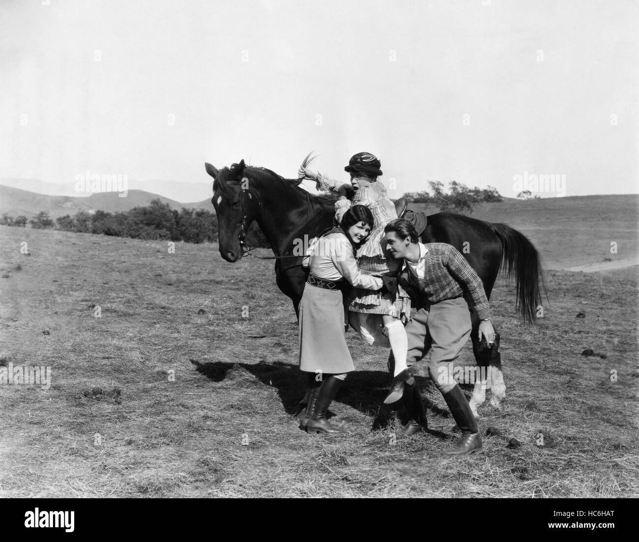 A TEXAS STEER, Ann Rork and Douglas Fairbanks, Jr., help Louise Fazenda ...