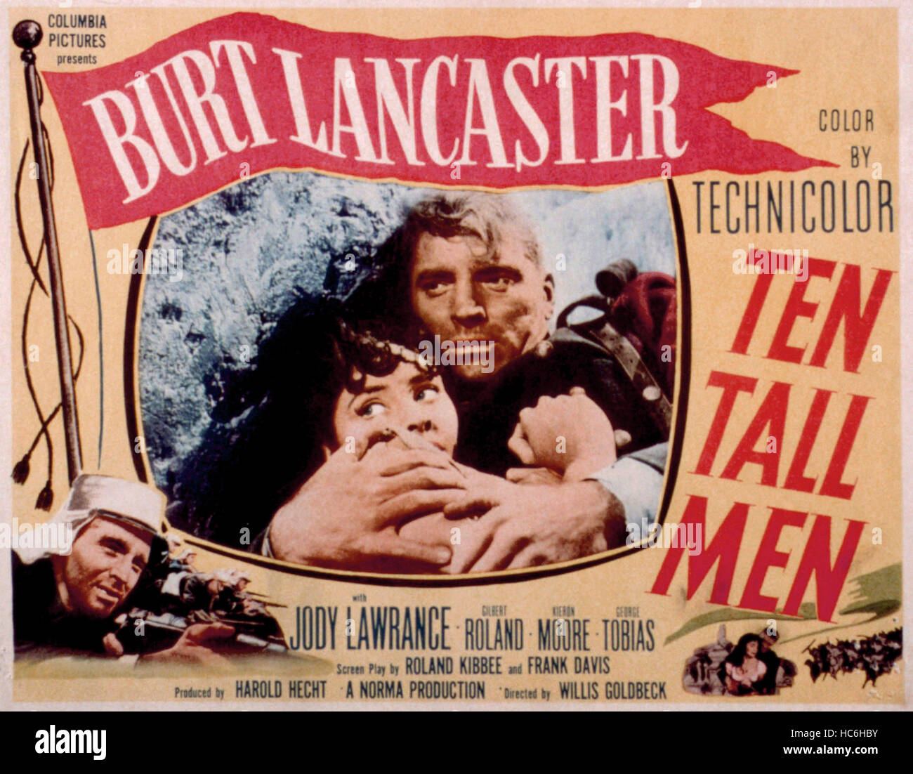 TEN TALL MEN, Burt Lancaster, Jody Lawrence, 1951 Stock Photo - Alamy