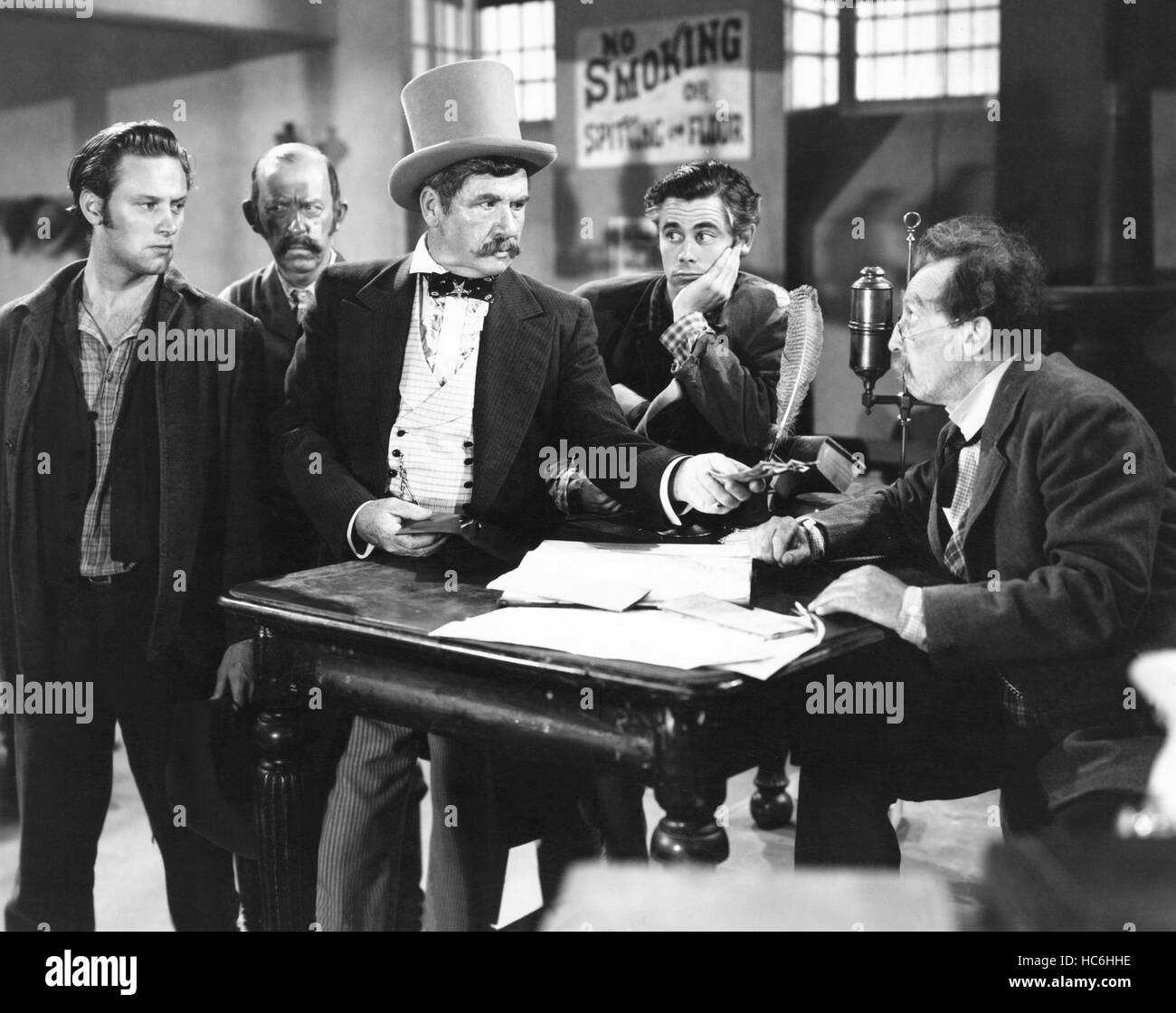 TEXAS, William Holden (left), George Bancroft (hat), Glenn Ford (head ...