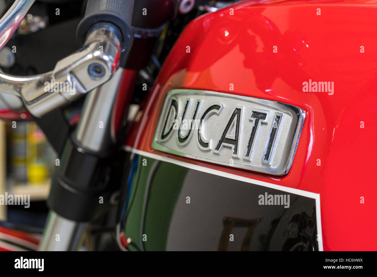 Small private collection of classic Ducati motorcycles, owned and ...