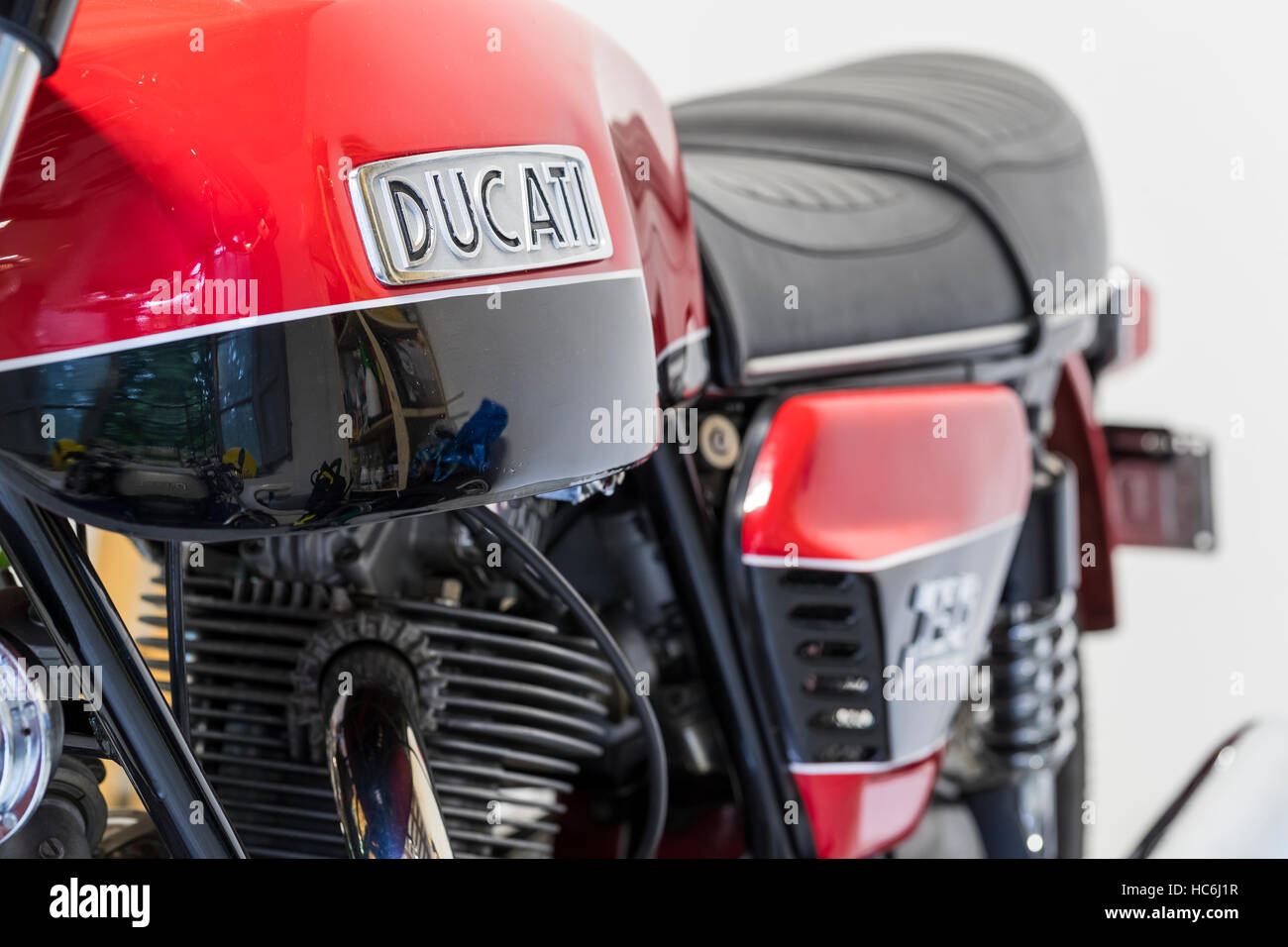 Small private collection of classic Ducati motorcycles, owned and ...