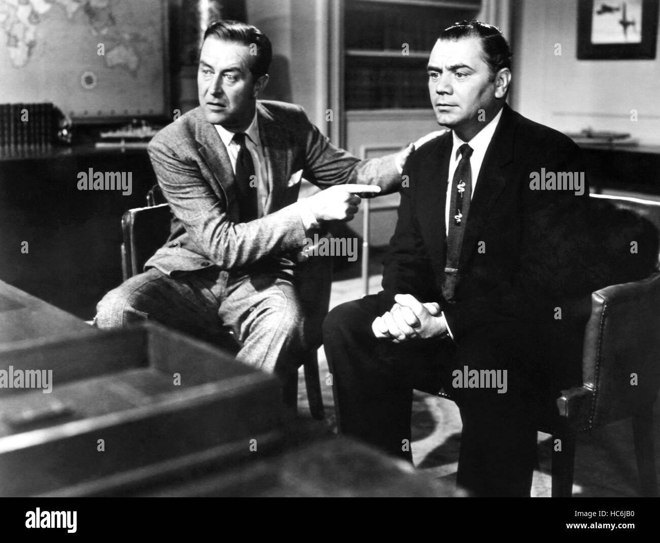 THREE BRAVE MEN, Ray Milland, Ernest Borgnine, 1956, (c) 20th Century ...