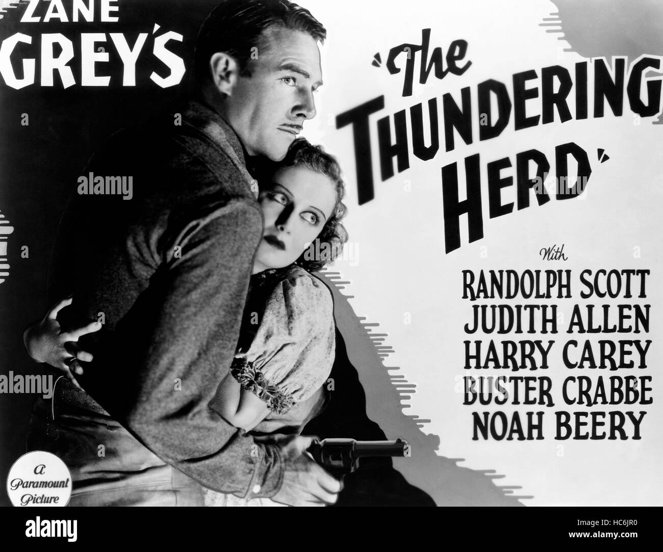 THE THUNDERING HERD, from left: Randolph Scott, Judith Allen, 1933 ...