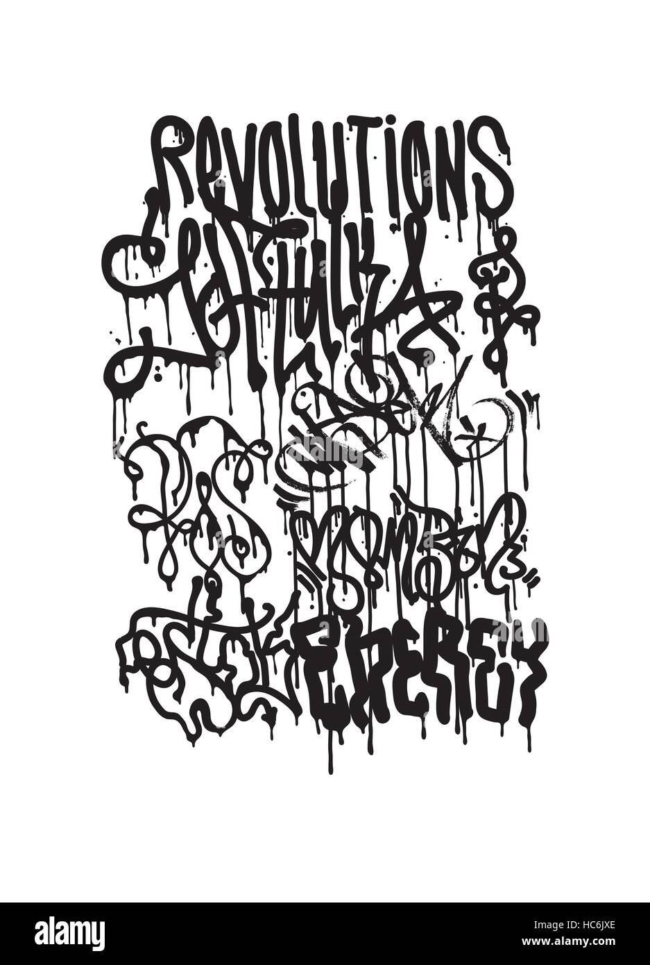 Urban art elements graffiti Cut Out Stock Images & Pictures - Alamy