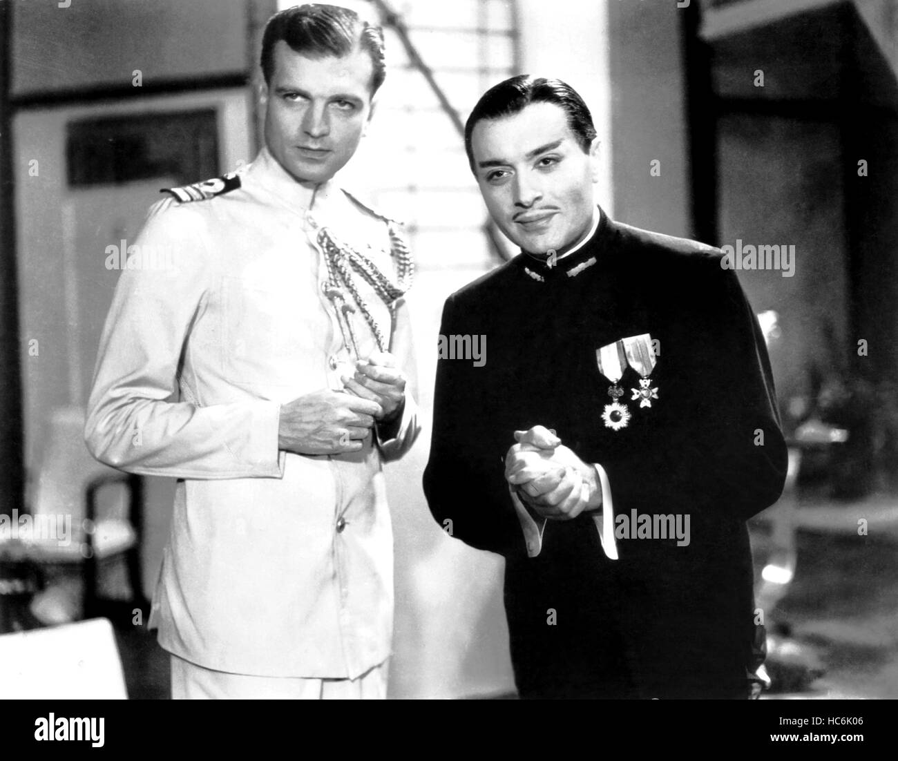 THUNDER IN THE EAST, from left, John Loder, Charles Boyer, 1934 Stock ...