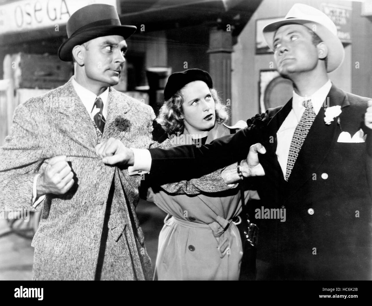 THUNDER IN THE PINES, from left, Ralph Byrd, Denise Darcel, George Reeves, 1948 Stock Photo - Alamy
