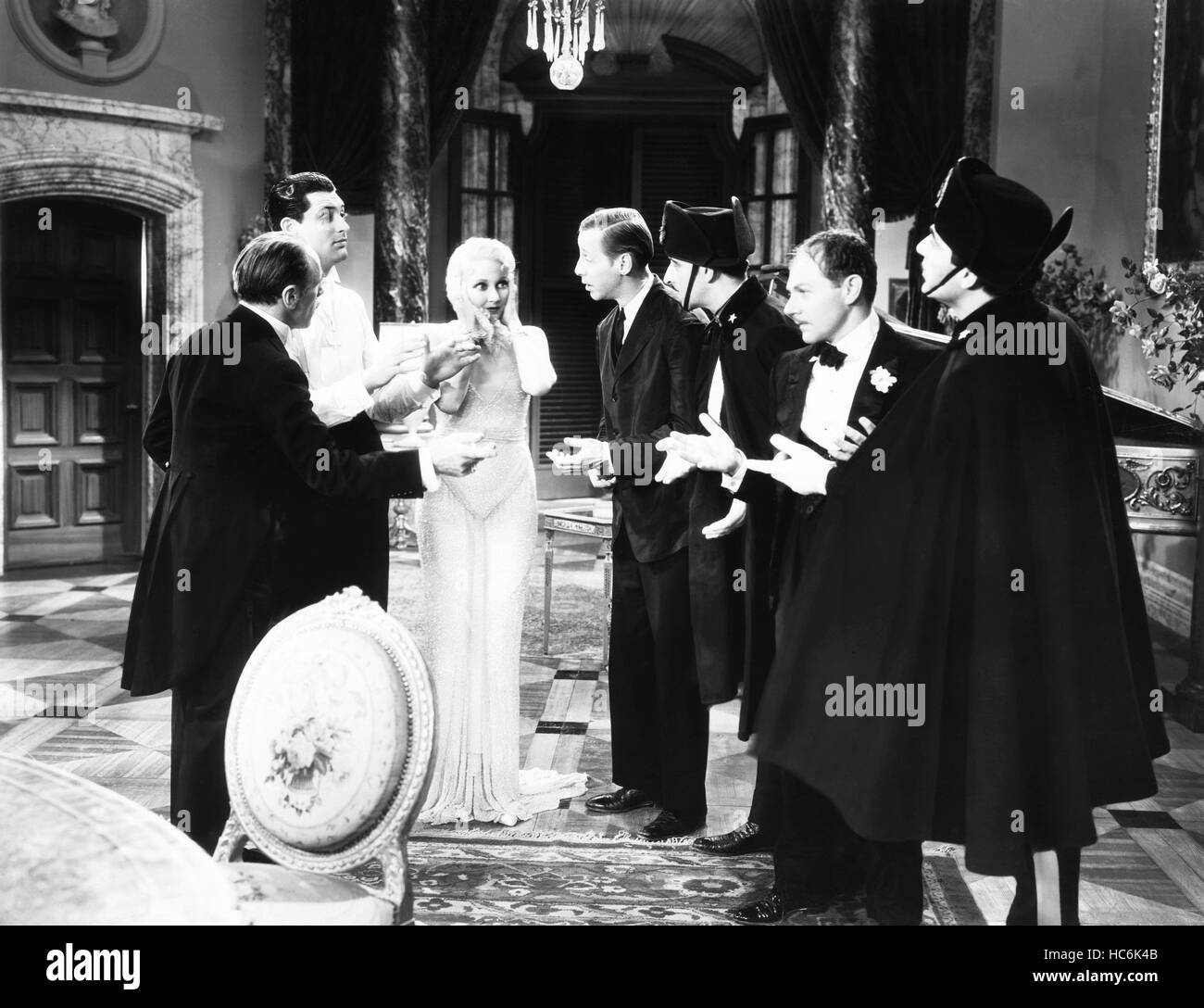 THIS IS THE NIGHT, from left: Roland Young, Cary Grant, Thelma Todd ...