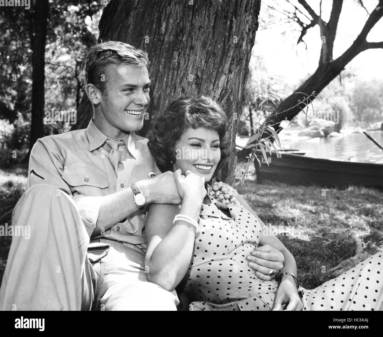 THAT KIND OF WOMAN, from left, Tab Hunter, Sophia Loren, 1959 Stock ...
