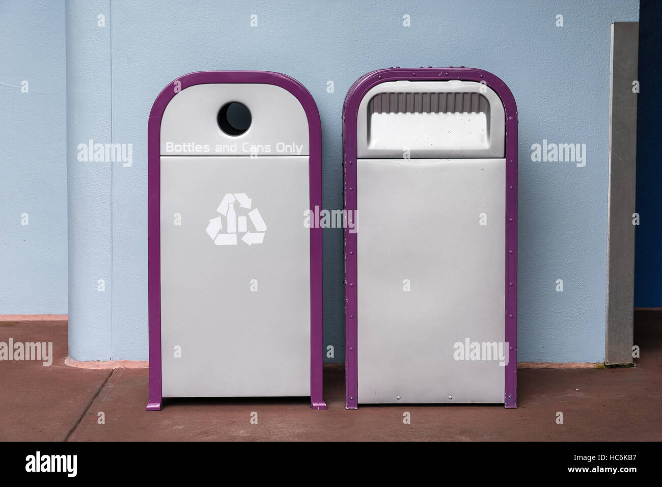 Grey trash bins hi-res stock photography and images - Alamy