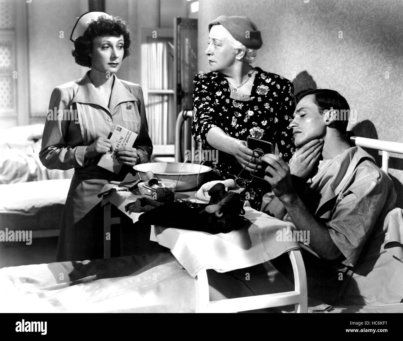THE 13TH LETTER, from left, Judith Evelyn, Francoise Rosay, Guy Sorel ...