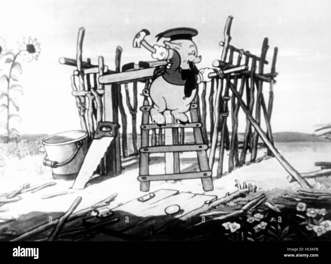 THREE LITTLE PIGS, Fiddler Pig, 1933 Stock Photo - Alamy