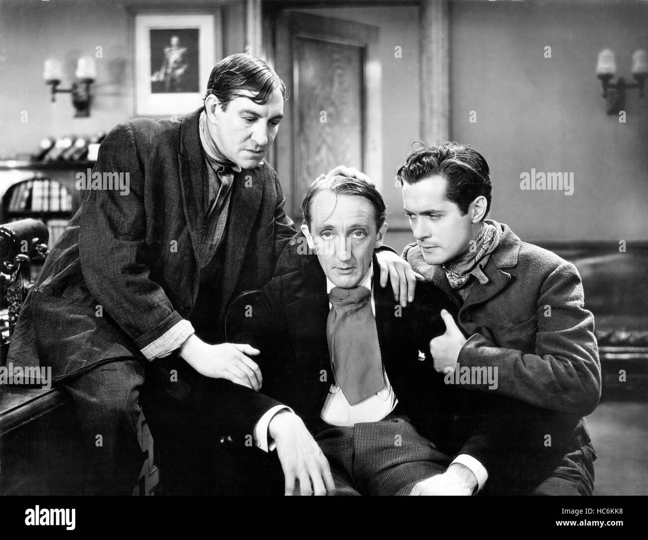 THREE LIVE GHOSTS, from left, Charles McNaughton, Claud Allister, Robert Montgomery, 1929 Stock ...