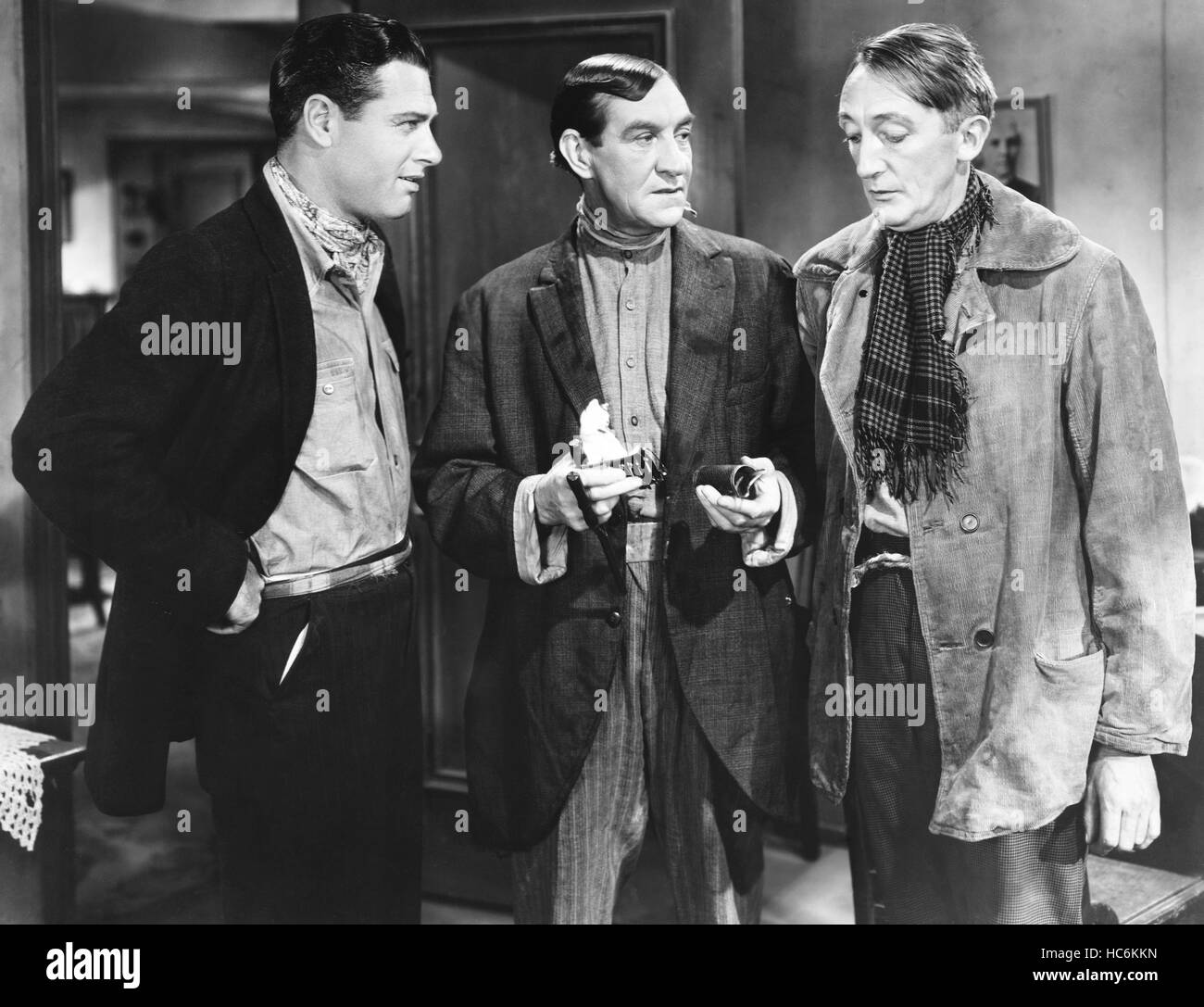 THREE LIVE GHOSTS, from left: Richard Arlen, Charles McNaughton, Claud Allister, 1936 Stock ...