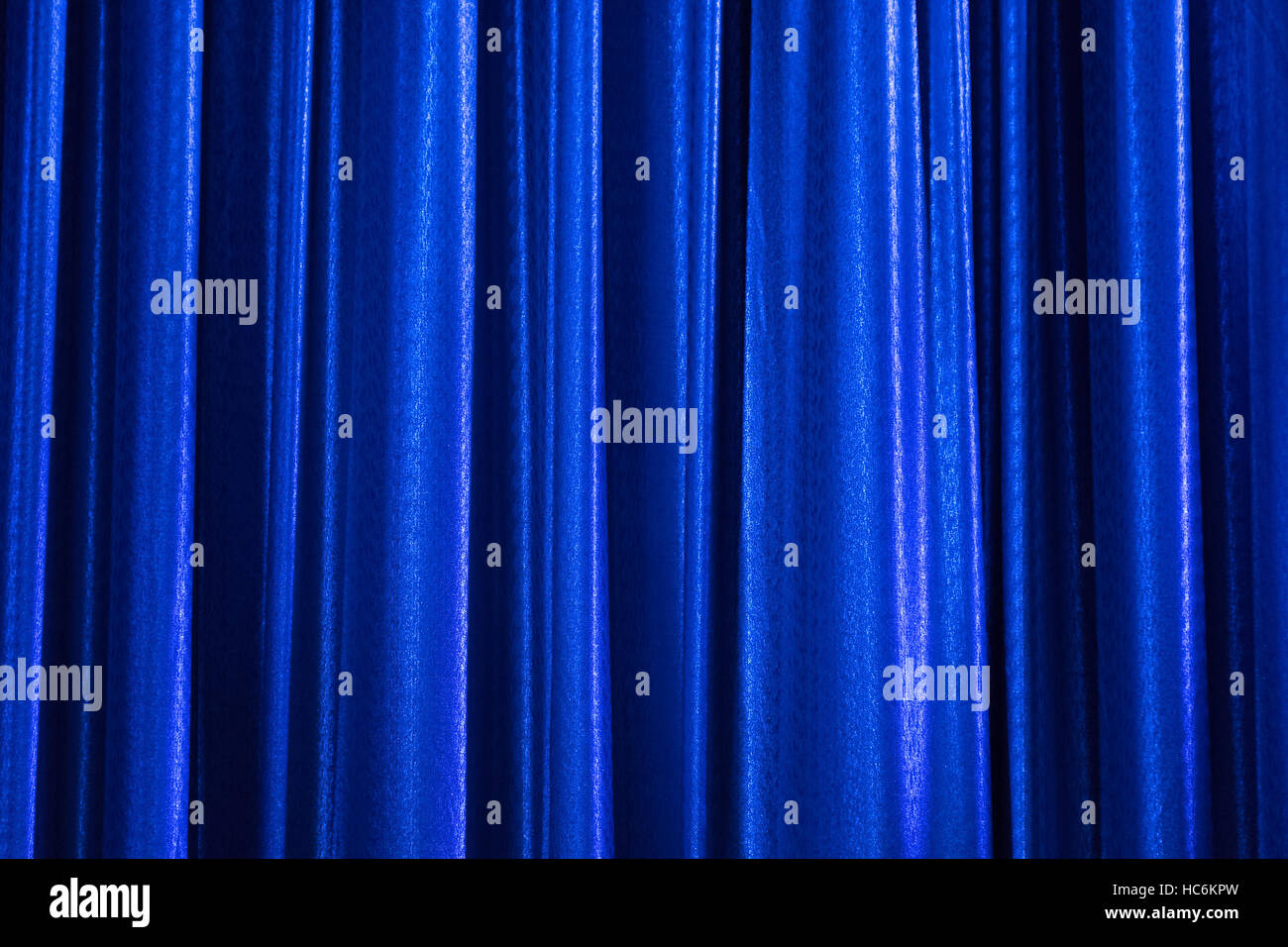 Blue Curtain Background Stock Photo - Alamy