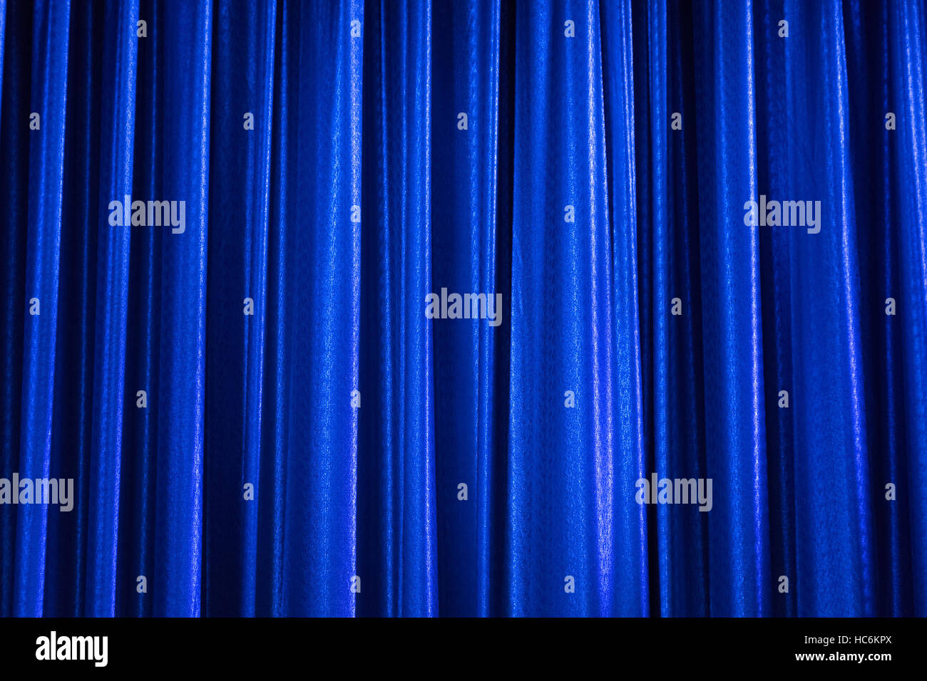 Blue Curtain Background Stock Photo - Alamy