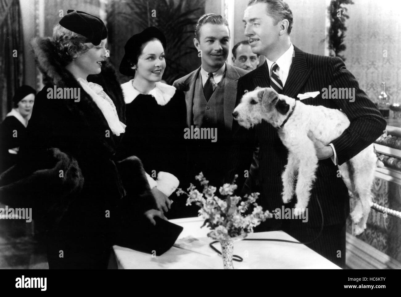 THE THIN MAN, Myrna Loy, Maureen O'Sullivan, William Powell, Asta, 1934 ...