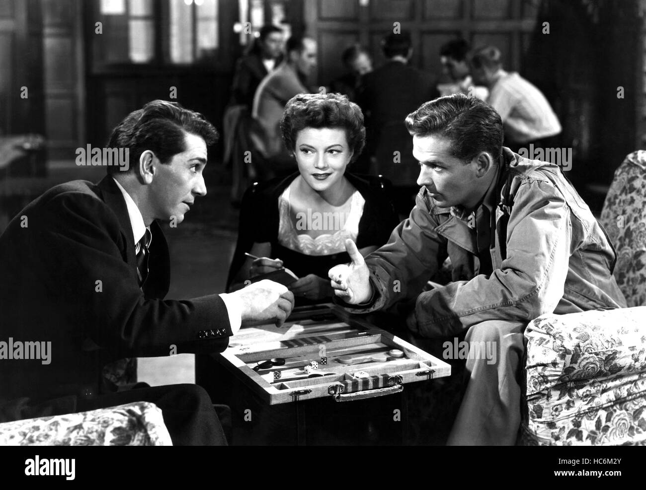 13 RUE MADELEINE, from left, Richard Conte, Annabella, Frank Latimore ...