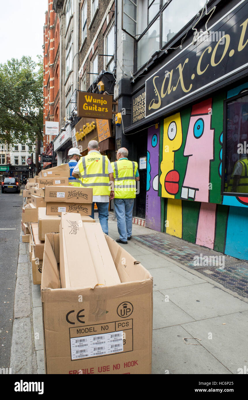 Denmark Street, Tin Pan Alley, famous for musical instruments and ...