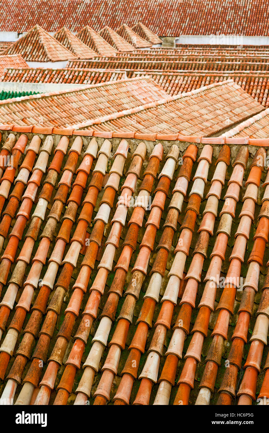old moroccan tile roof in the old city Stock Photo - Alamy