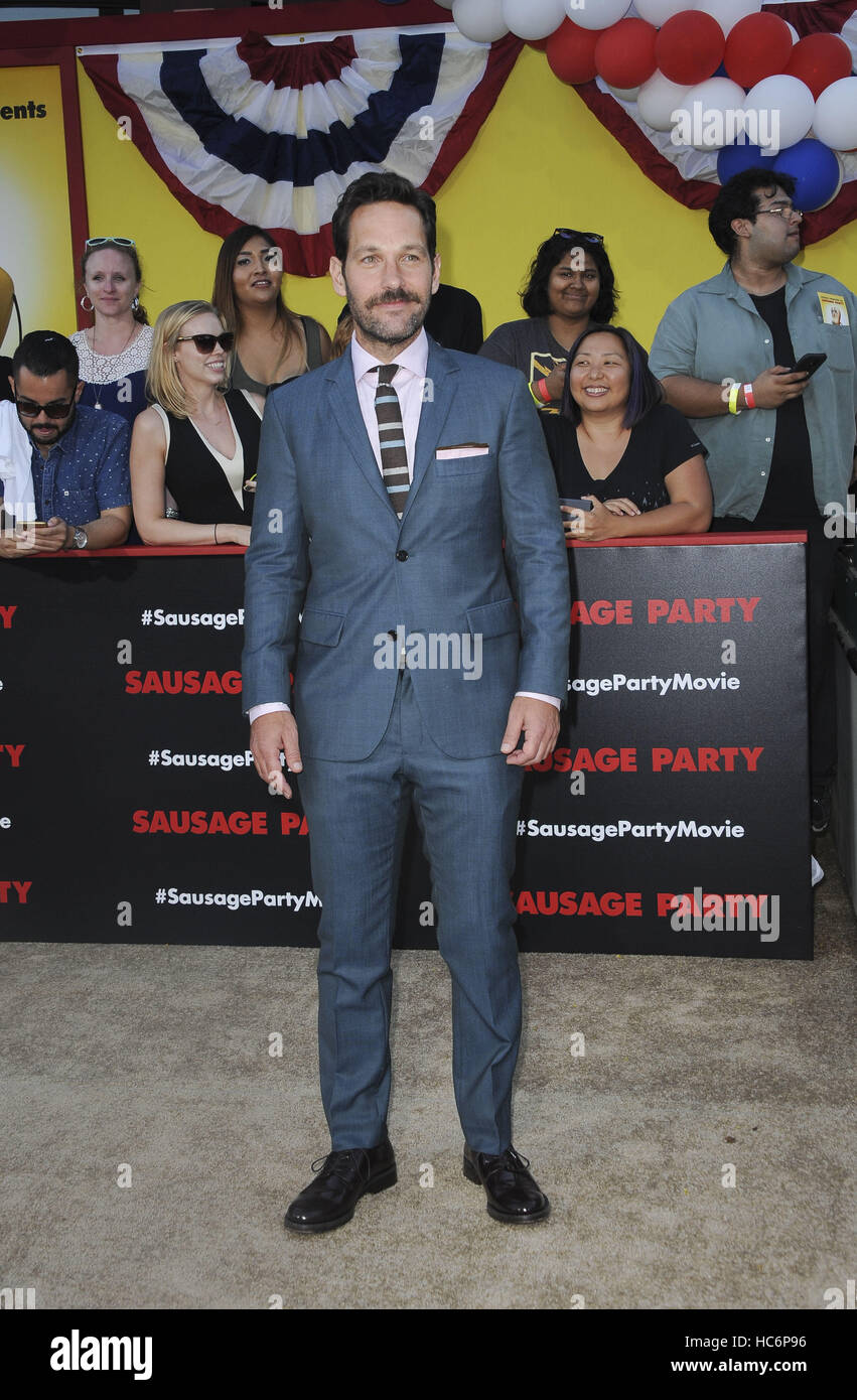 Film Premiere of Sausage Party Featuring: Paul Rudd Where: Los Angeles ...