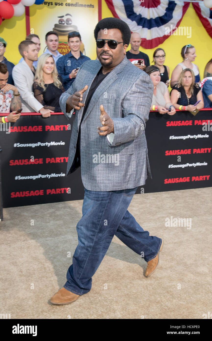Craig Robinson attending the Los Angeles premiere of Sony's 'Sausage ...