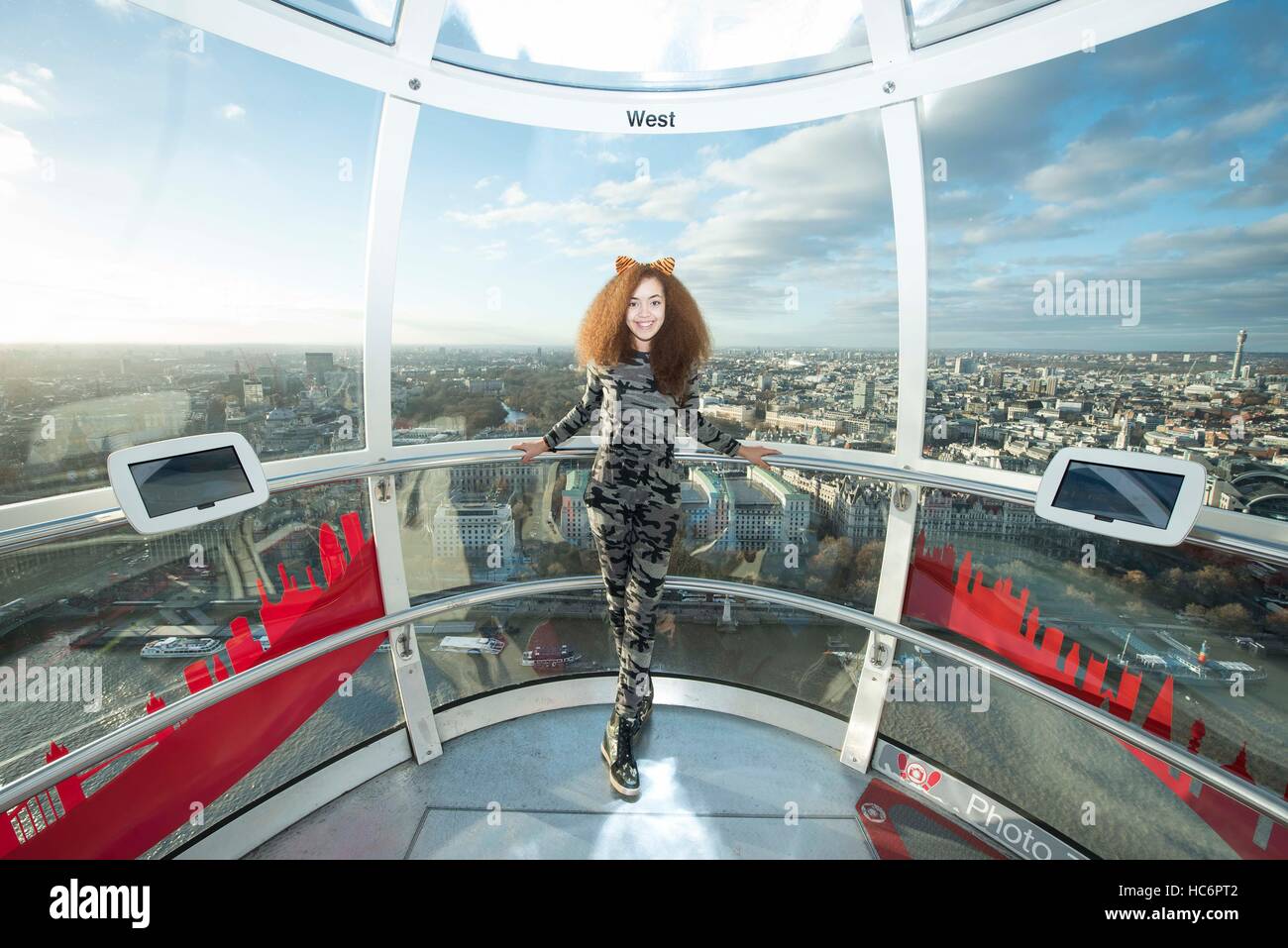 Amazing Arabella during WWF's I Protect Tigers campaign launch on the ...