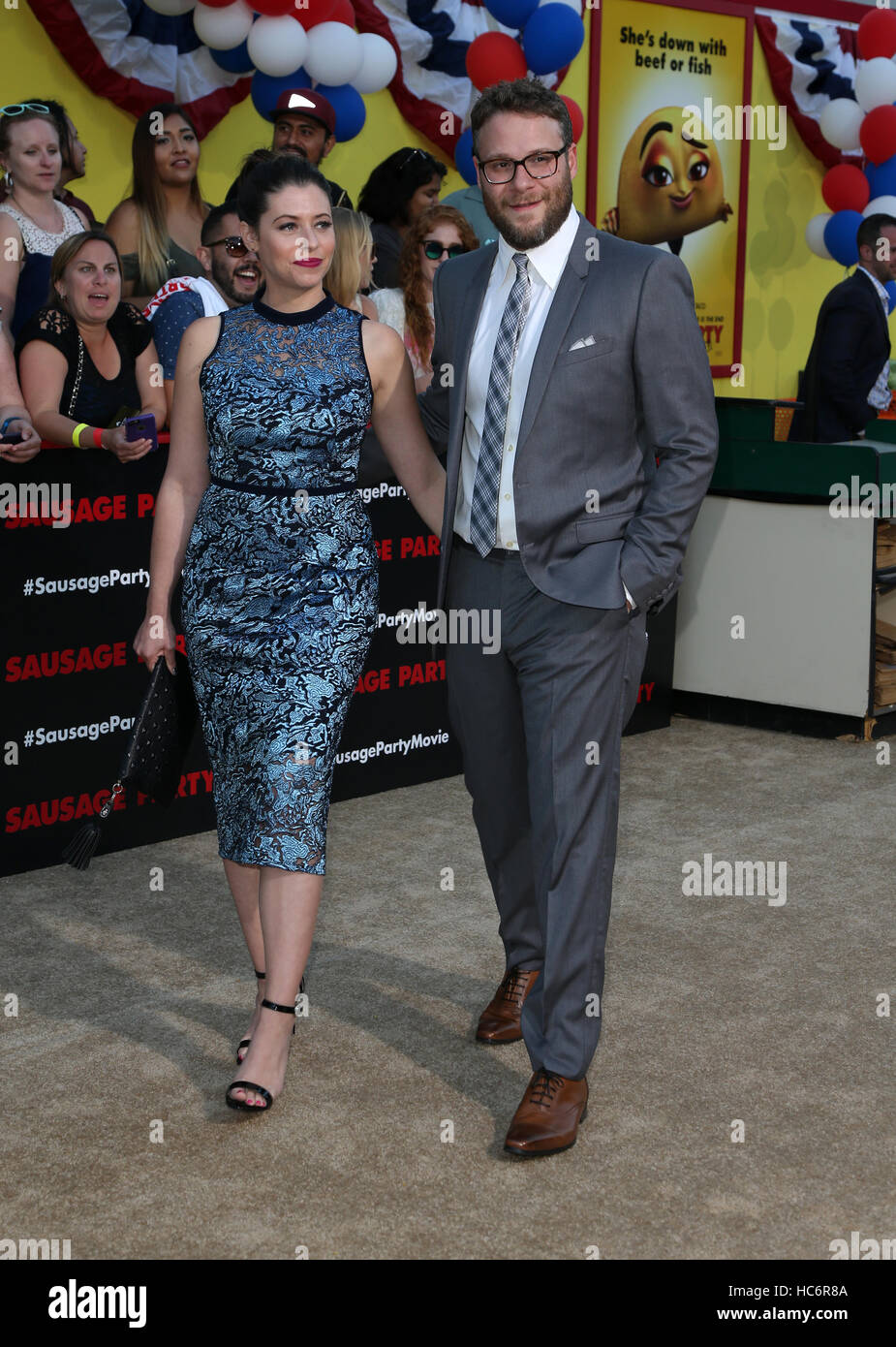 Premiere Of Sony's "Sausage Party" Featuring: Seth Rogen, Lauren Miller ...