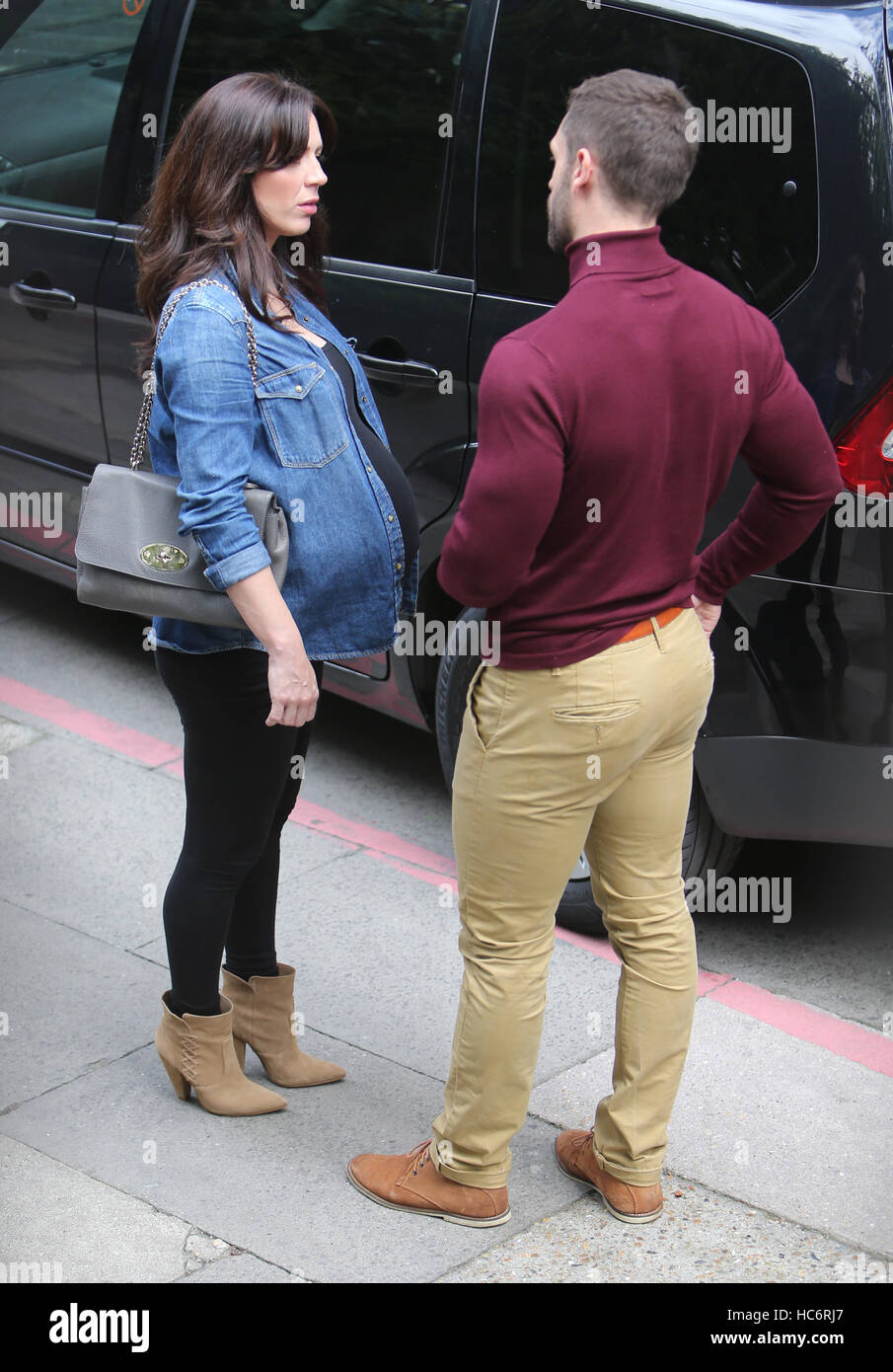 Kelvin Fletcher and wife Elizabeth outside ITV Studios Featuring ...
