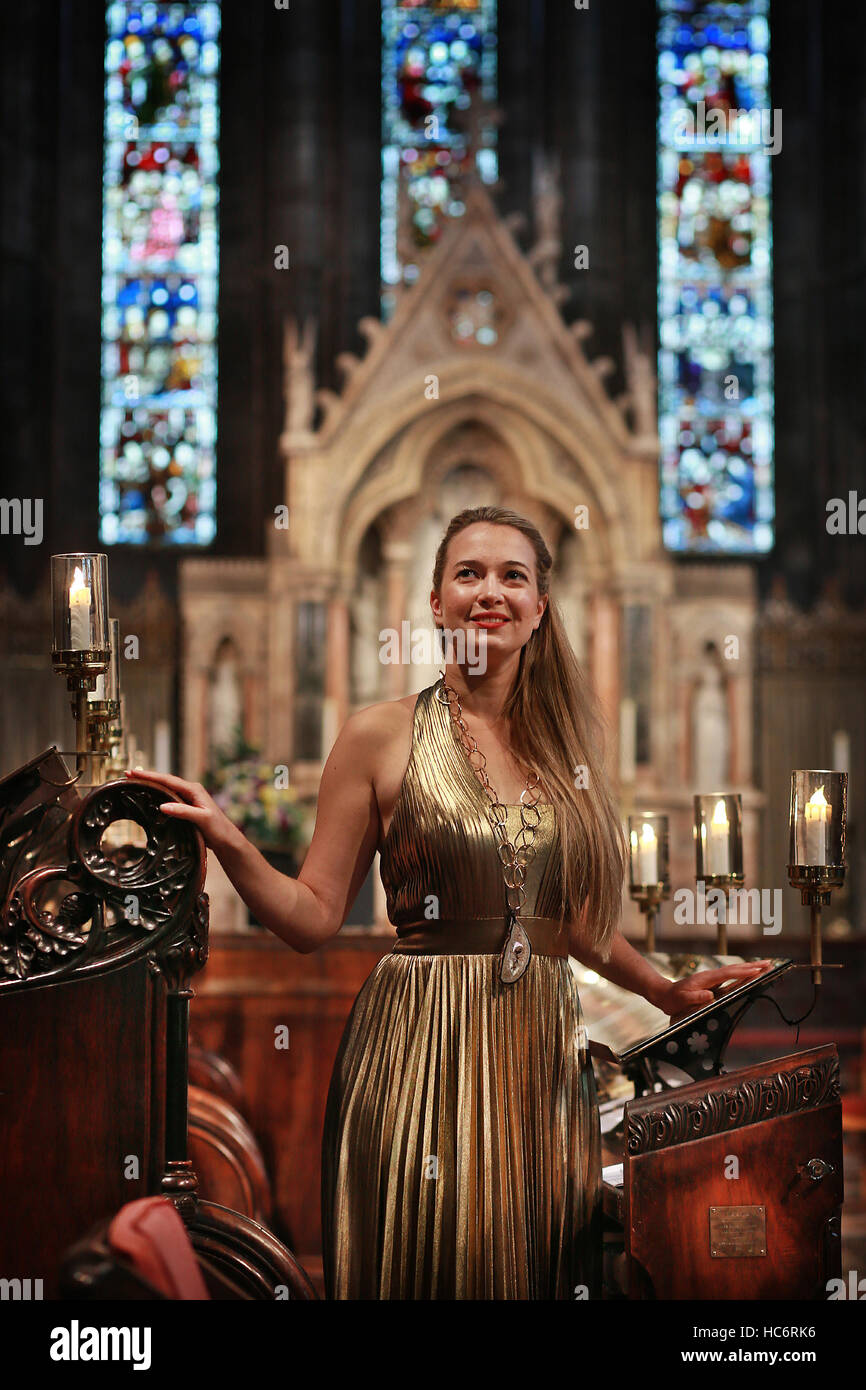 Soprano Natasha Day in St Mary's Episcopal Cathedral, Edinburgh, ahead ...