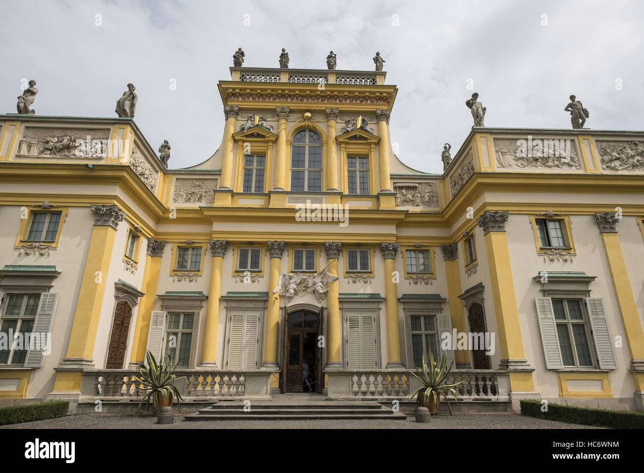 Wilanow Palace, a baroque palace in Warsaw, Poland, one of the most ...