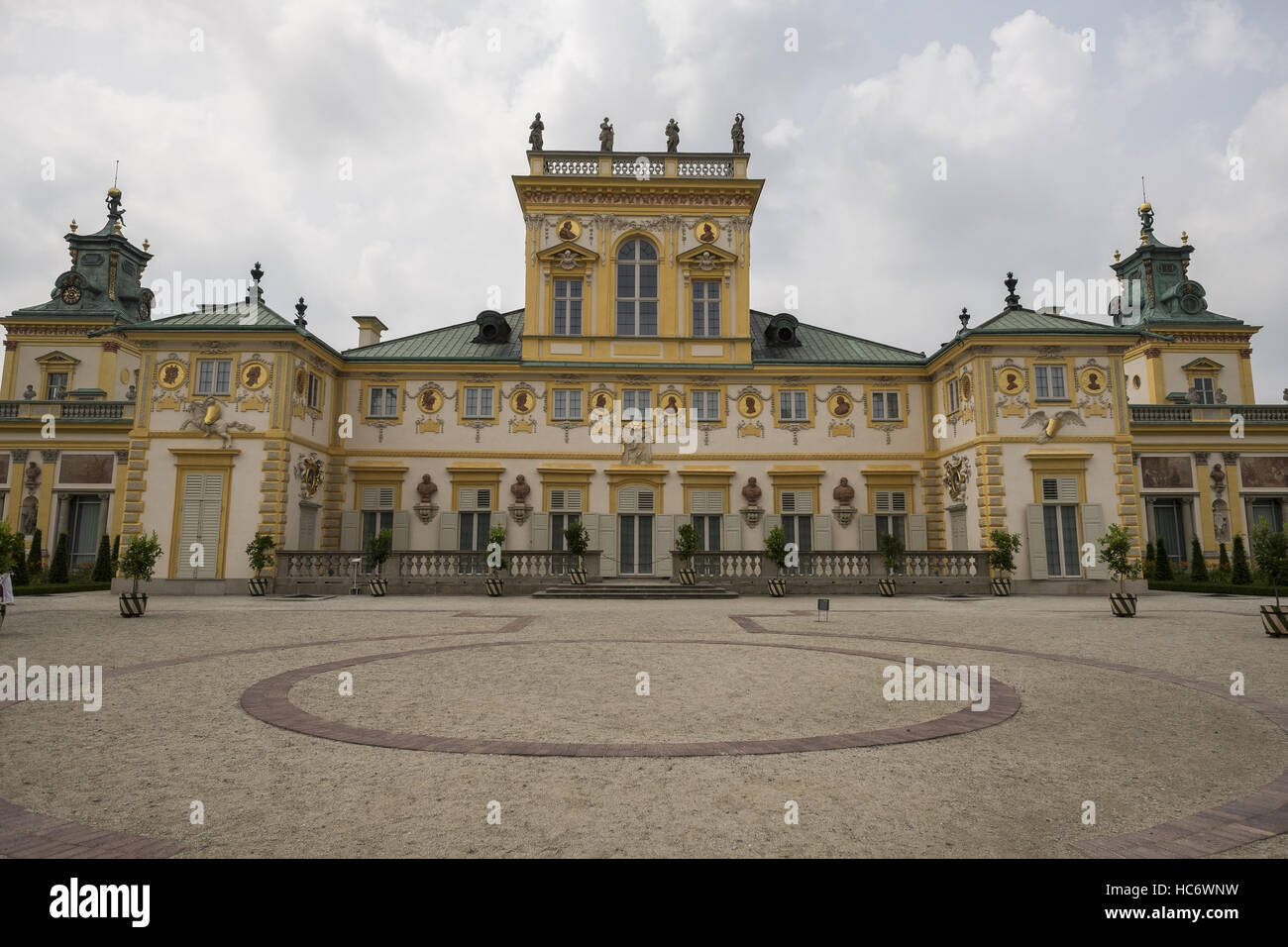Wilanow Palace, a baroque palace in Warsaw, Poland, one of the most ...