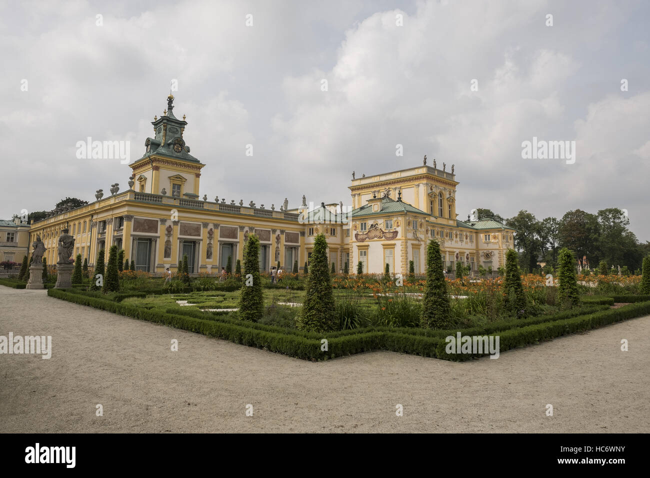 Wilanow Palace, a baroque palace in Warsaw, Poland, one of the most ...