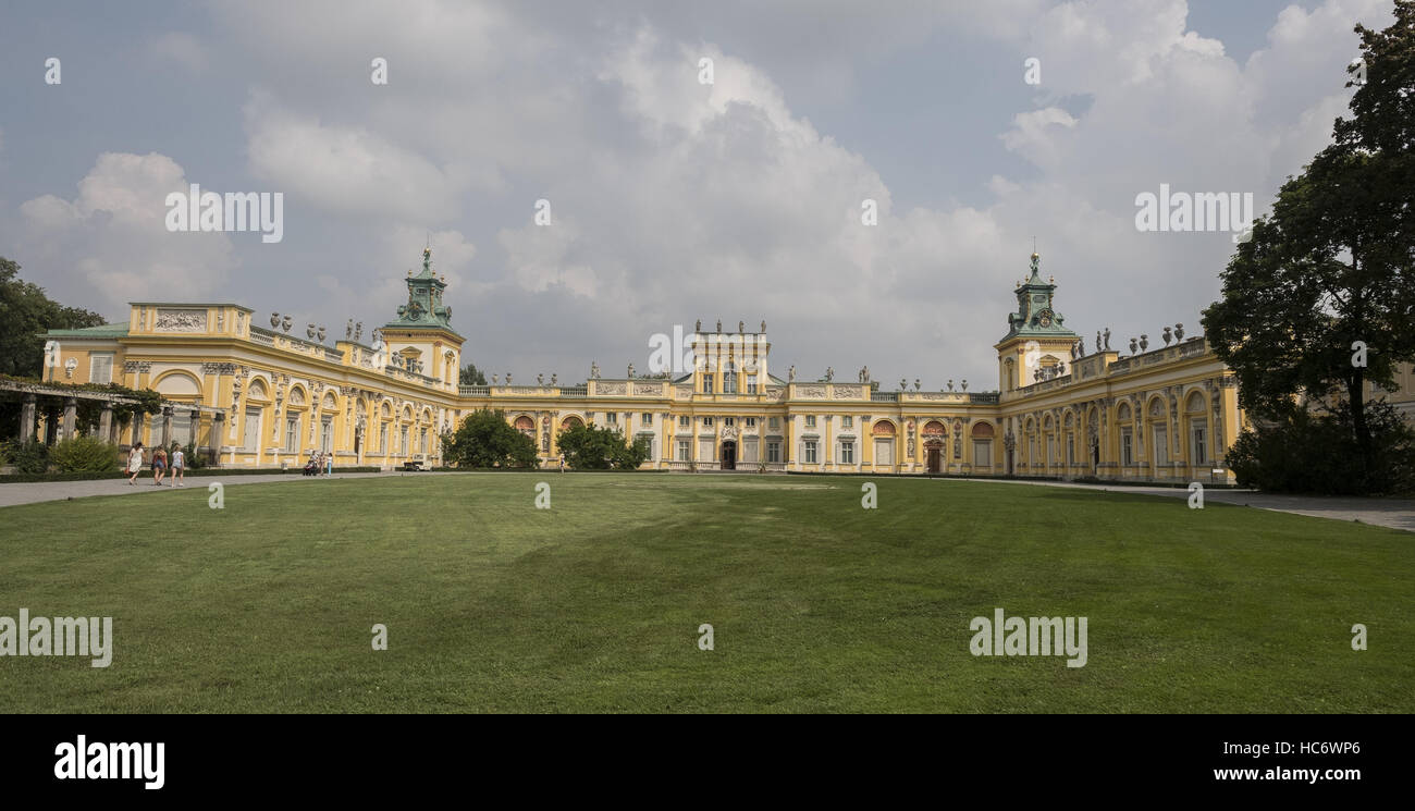 Wilanow Palace, a baroque palace in Warsaw, Poland, one of the most ...