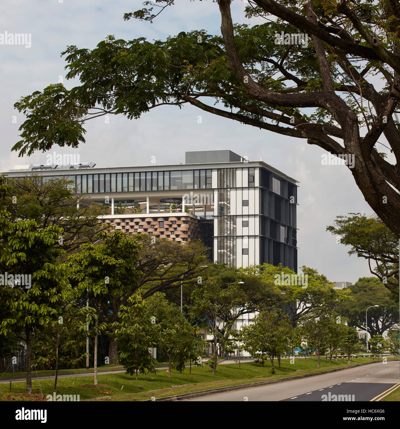 Distant view across landscaped boulevard. SELECT Group Headquarters ...