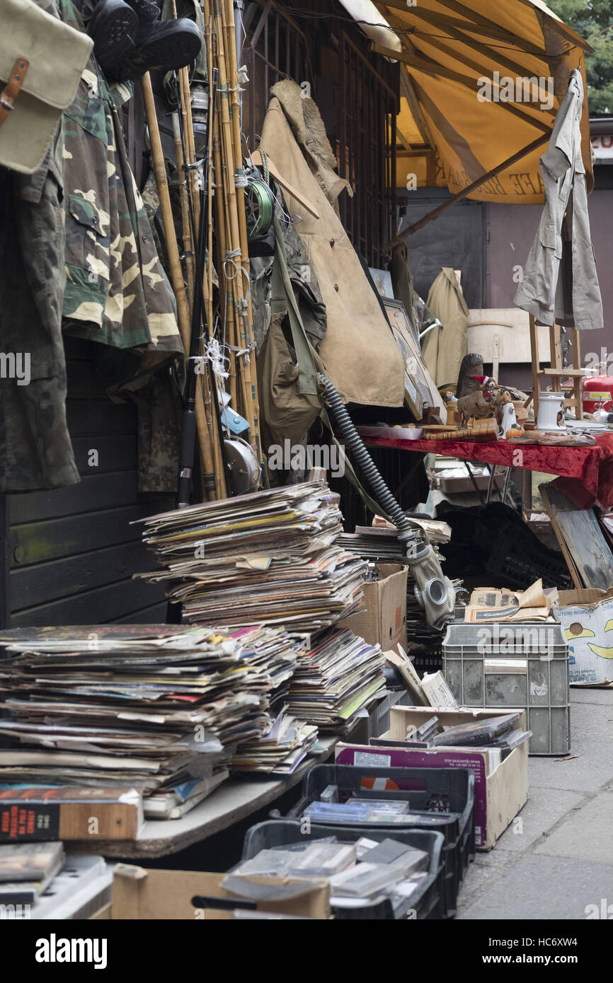 Bazar na Kole Flea Market in Warsaw, Poland. Located in the centre of ...