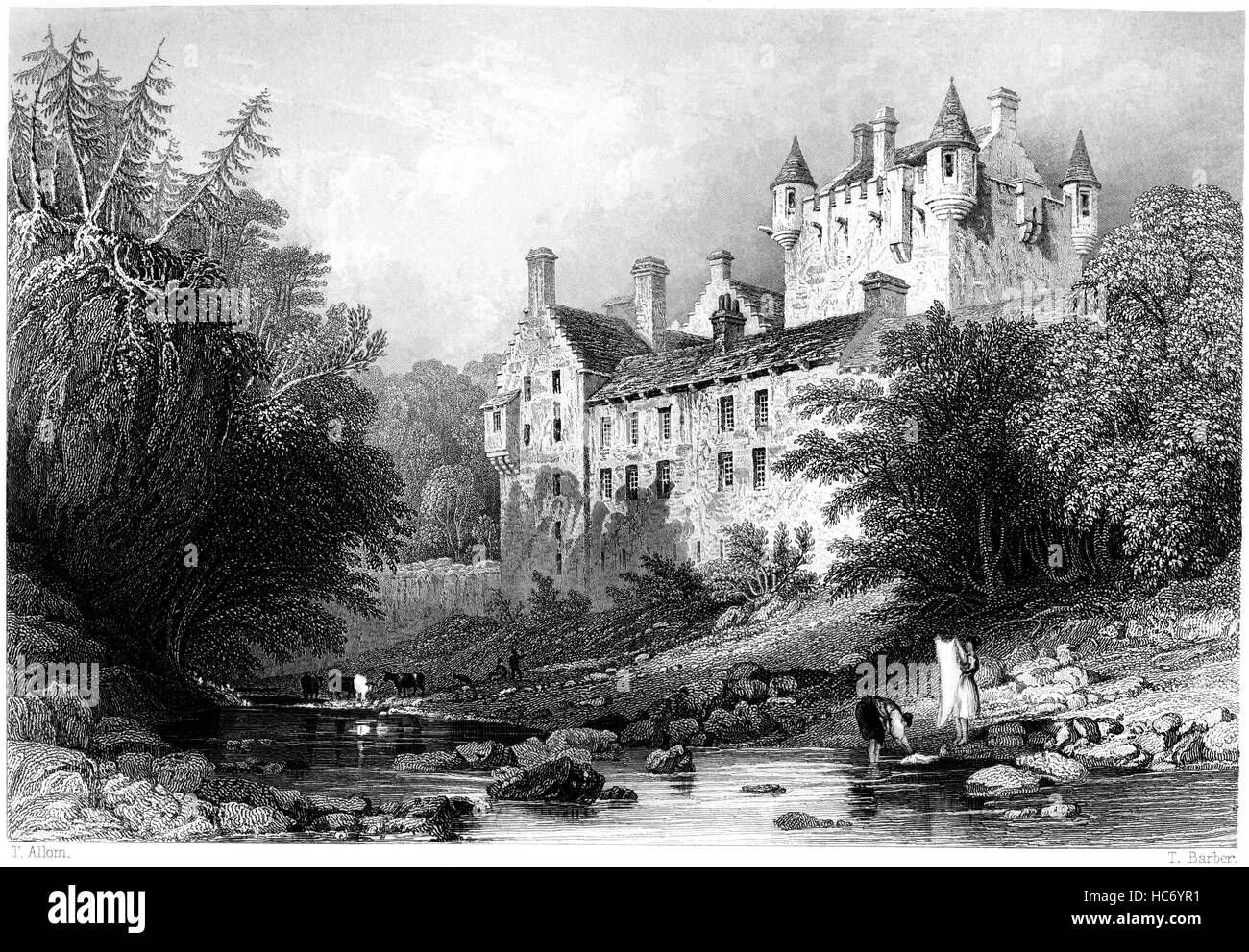 Scotland 1800s engraving hi-res stock photography and images - Alamy