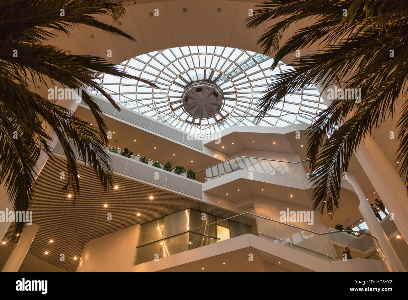 Interior architecture of the Perlan water storage facility in Reykjavik ...