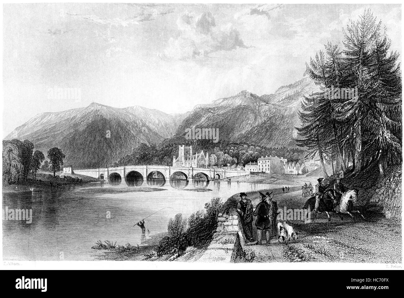Scotland 1800s engraving hi-res stock photography and images - Alamy